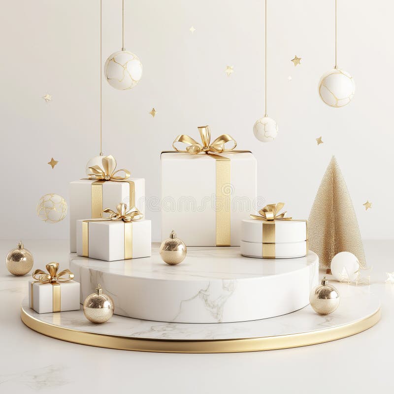 Product Display Stand with Background, Luxury Style Stock Photo - Image ...