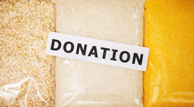 Product Donations for People in Need Help Stock Image - Image of ...