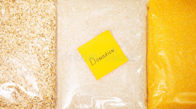 Product Donations for People in Need Help Stock Image - Image of eating ...