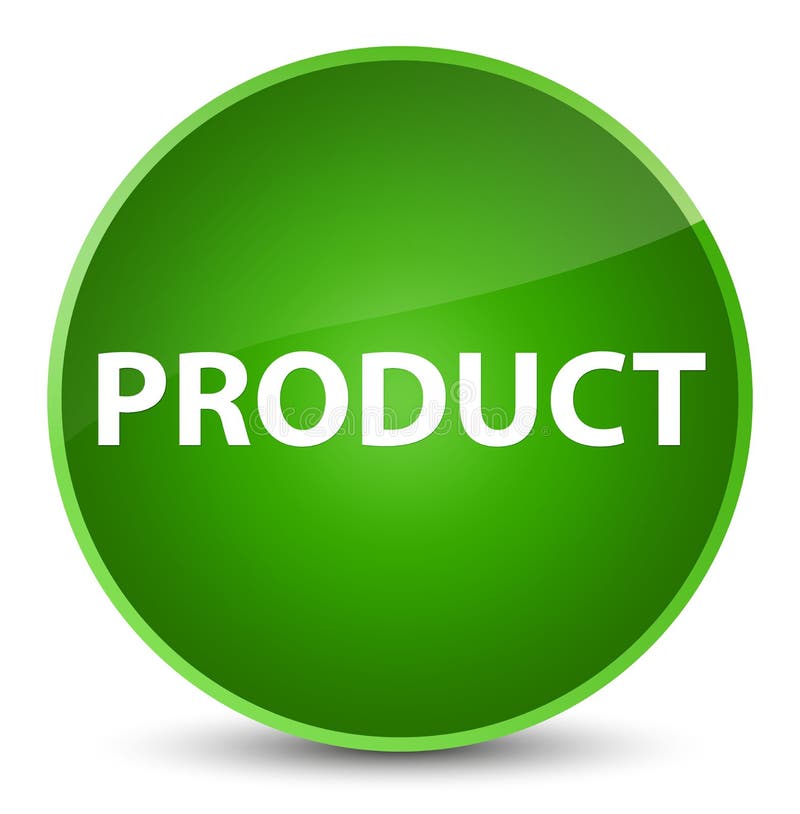 Product Elegant Green Round Button Stock Illustration - Illustration of ...