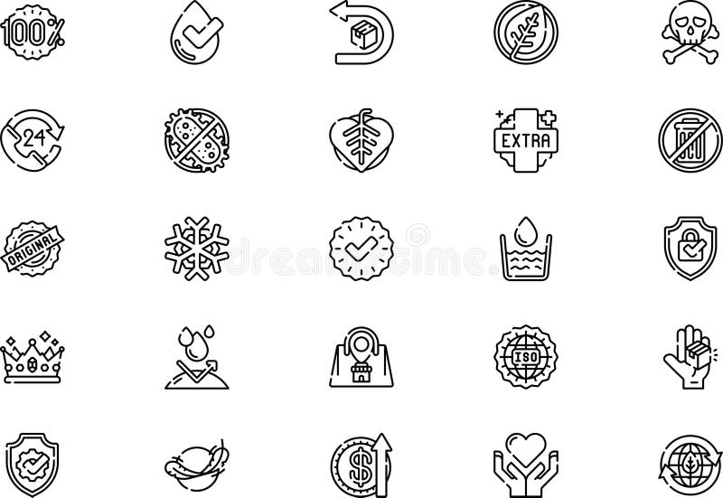 Product Features Icons Collection is a Vector Illustration with ...