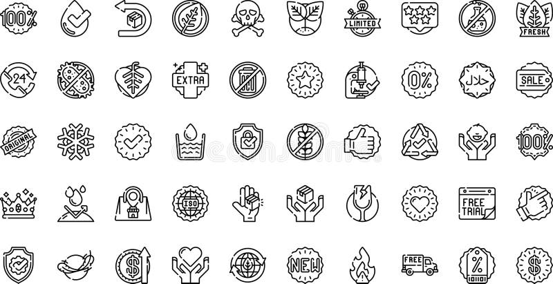 Product Features Icons High-Quality Vector Icons Collection with ...