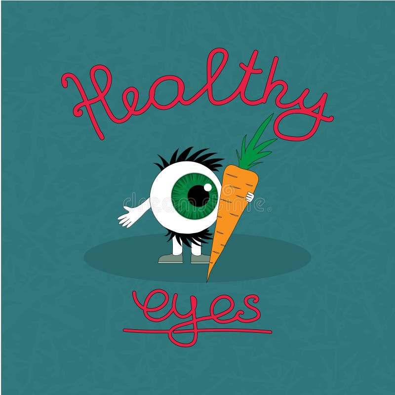 The Product Helps Maintain Eye Health Stock Vector - Illustration of ...