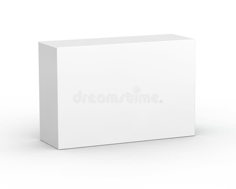 Product Box White Background Stock Illustration - Illustration of ...