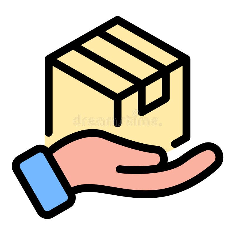 Product Icon Merchandise and Offering in Flat Line Color Style Stock ...