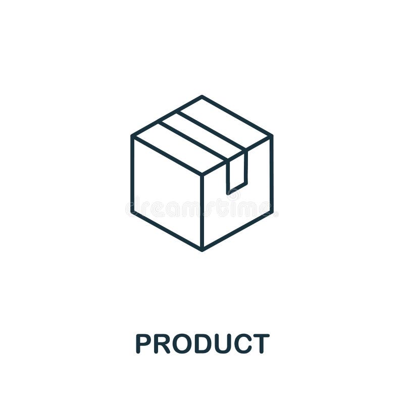 Product Icon Outline Style. Thin Line Creative Product Icon for Logo ...