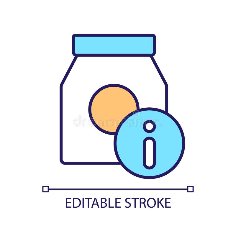 Product Information RGB Color Icon Stock Vector - Illustration of ...