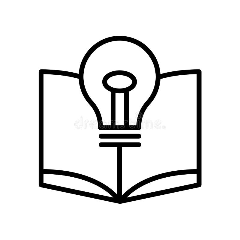 Knowledge Icon Vector Sign and Symbol Isolated on White Background ...