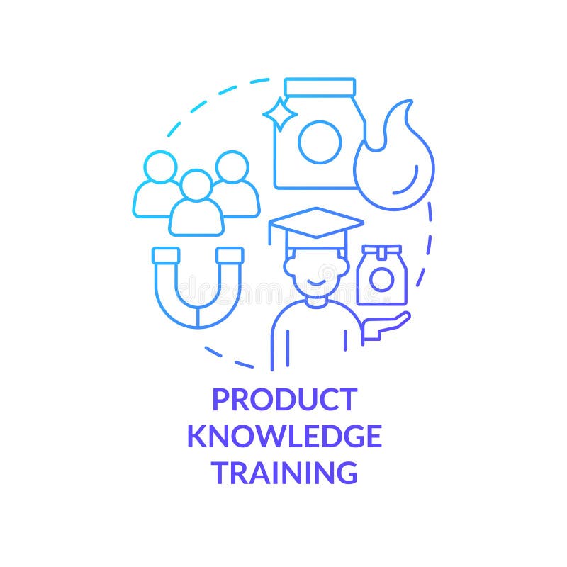 Product Knowledge Training Blue Gradient Concept Icon Stock ... Product Knowledge Training Blue Gradient Concept Icon Stock ...
