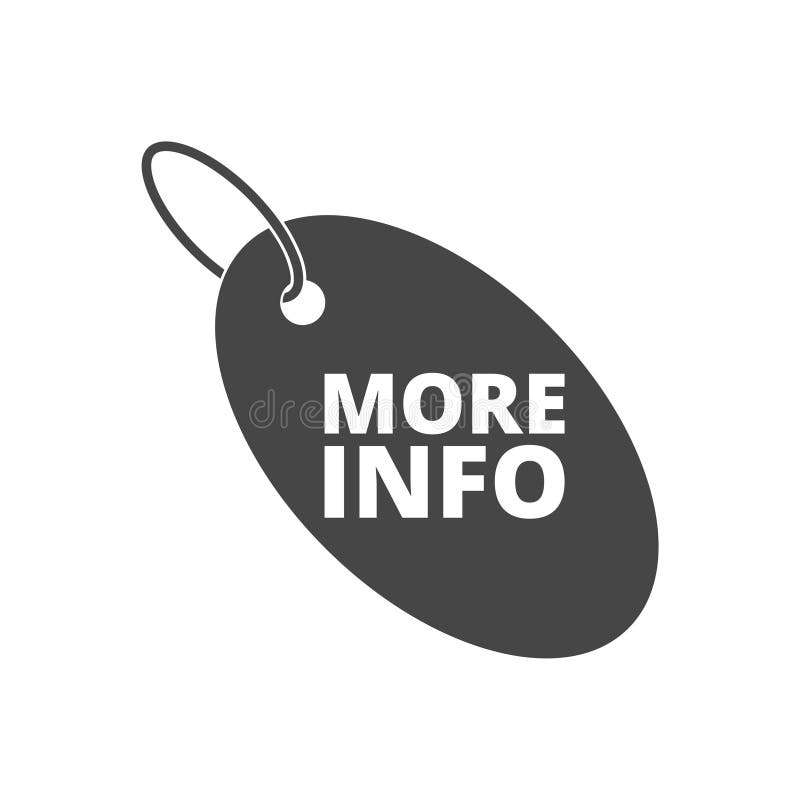 Product Label Icon with the Text More Info Stock Vector - Illustration ...