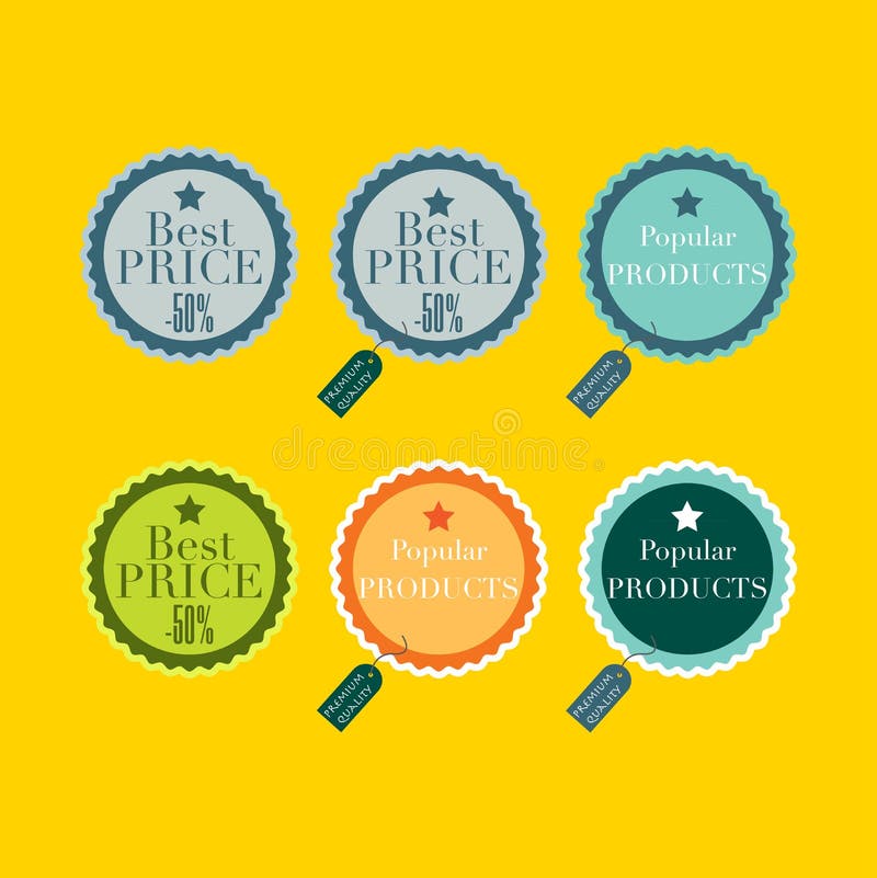 Product labels stock illustration. Illustration of premium - 54520020