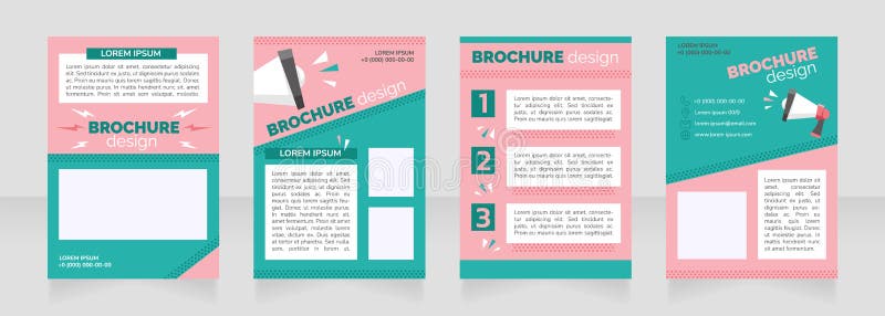 Product Launch Advertisement Blank Brochure Layout Design Stock Vector ...