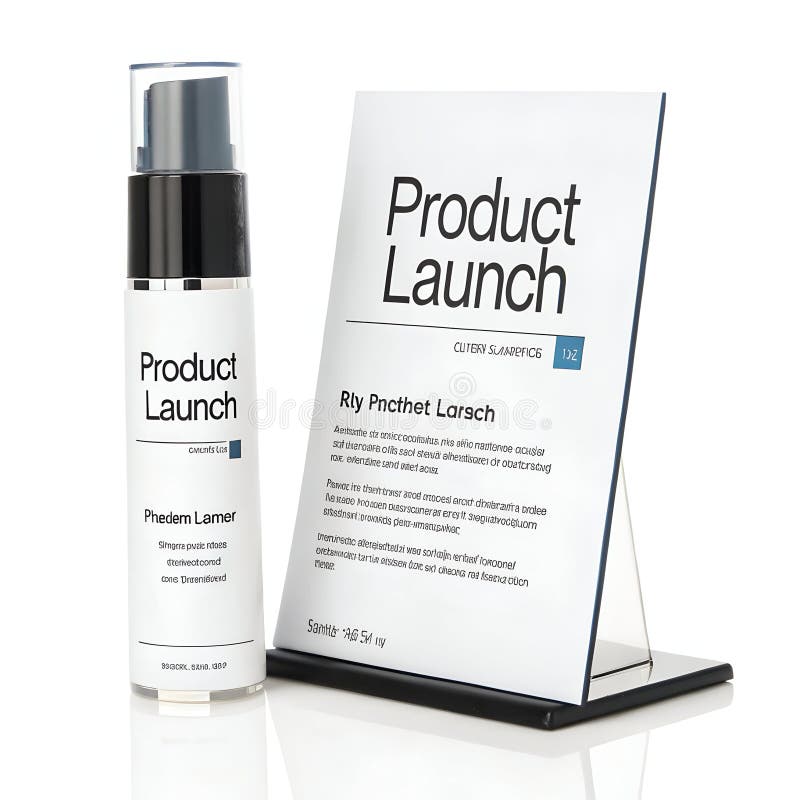 Product Launch Concept Isolated on White Background Stock Illustration ...