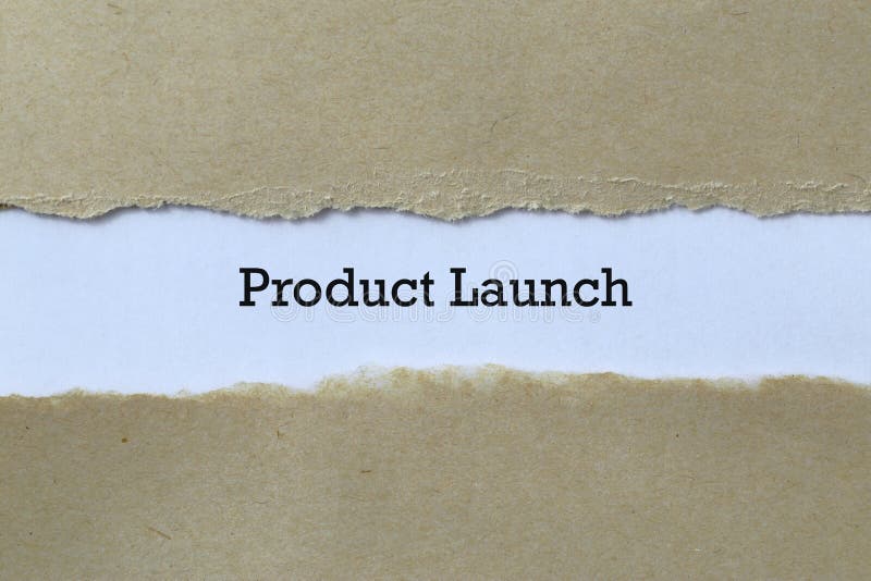 Product launch on paper stock photo. Image of device - 168348632