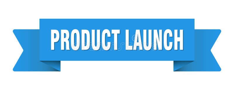 Product Launch Ribbon Isolated on Transparent Background. Product ...