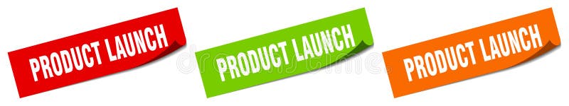 Product Launch Sticker. Product Launch Square Isolated Sign Stock ...