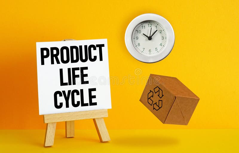 Product Life Cycle is Shown Using the Text Stock Image - Image of time ...