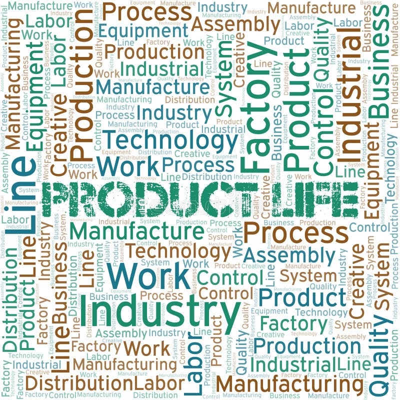 Product Life Word Cloud Create with Text only. Stock Vector ...
