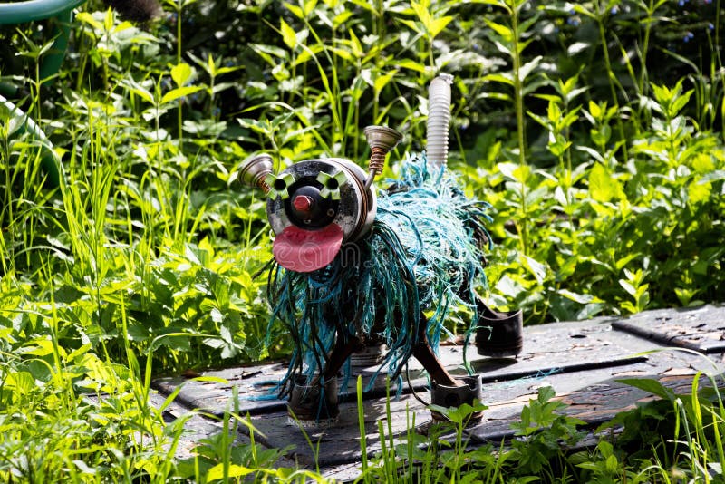 The Product is Made of Garbage and Waste Materials. Stock Image - Image ...