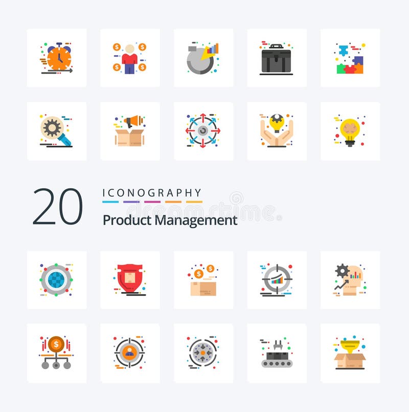 20 Product Management Flat Color Icon Pack Like Product Management ...