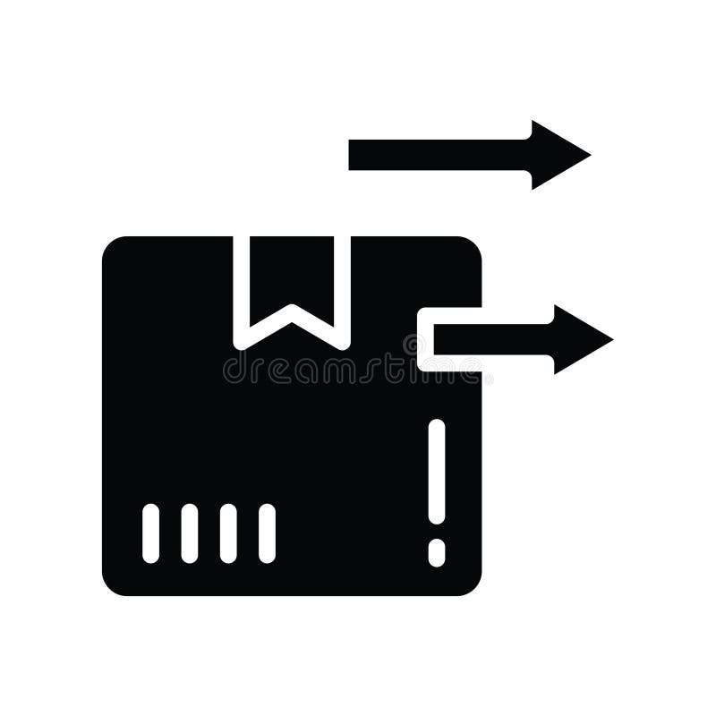 Send Parcel Vector Solid Icon Design Illustration. Product Management ...