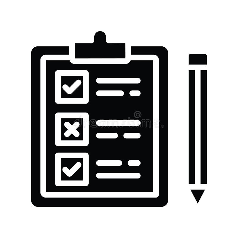 Task List Vector Solid Icon Design Illustration. Product Management ...