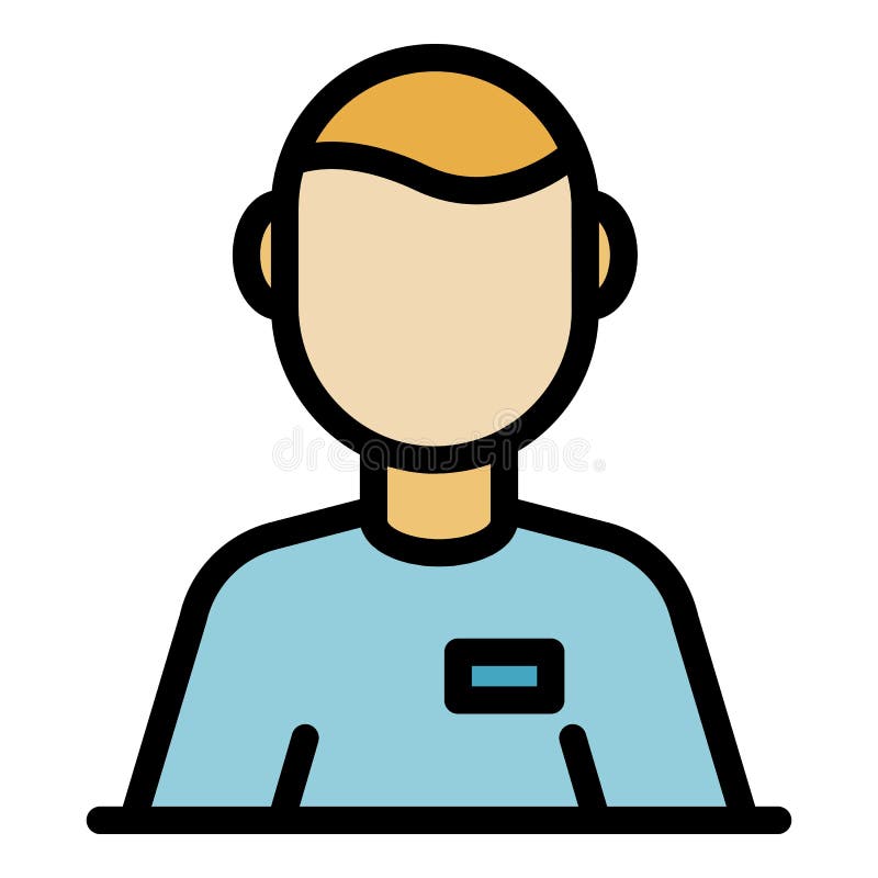 Product Manager Icon Color Outline Vector Stock Vector - Illustration ...