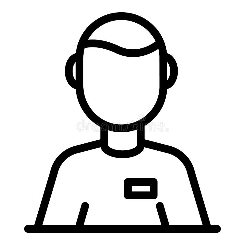 Product Manager Icon, Outline Style Stock Vector - Illustration of ...