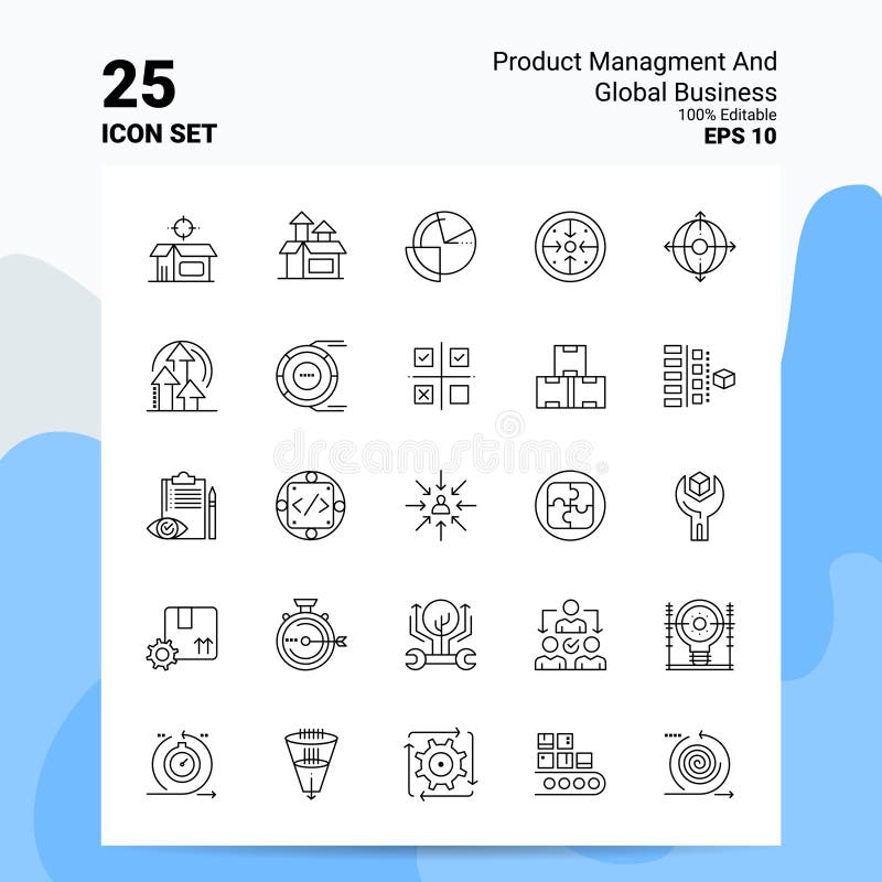 25 Product Managment and Global Business Icon Set. 100 Editable EPS 10 ... 25 Product Managment and Global Business Icon Set. 100 Editable EPS 10 ...
