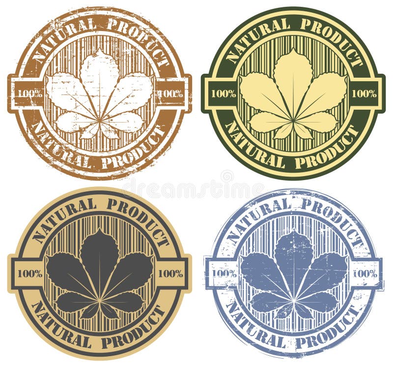 100 product natural stamp stock vector. Illustration of graphic - 30554167