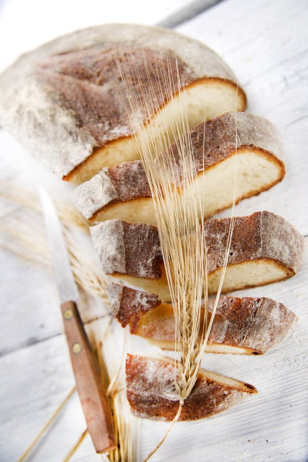 Product of the Oven, Homemade Bread. Stock Image - Image of fiber ...