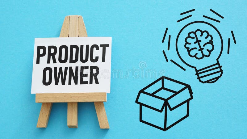 Product Owner is Shown Using the Text Stock Image - Image of finance ...