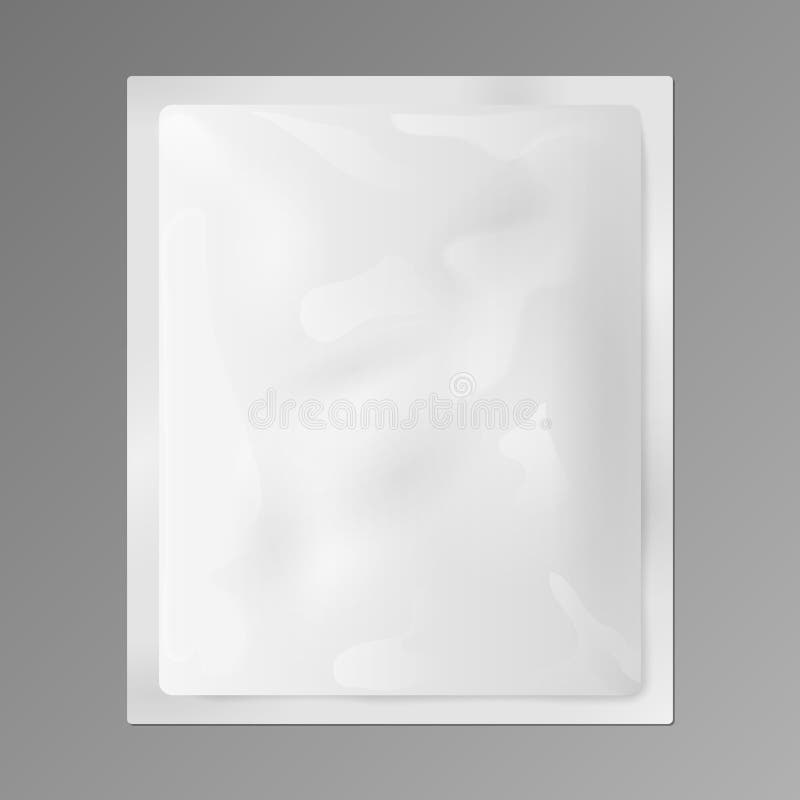 Product Package Snack Bag. Food Branding Plastic Bag Template Stock ...