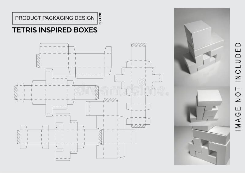 Product Packaging Design Template Stock Illustration - Illustration of ...