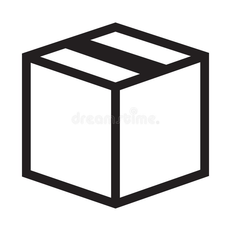 Product or Packaging Icon in Simple Style on White Background. Stock ...