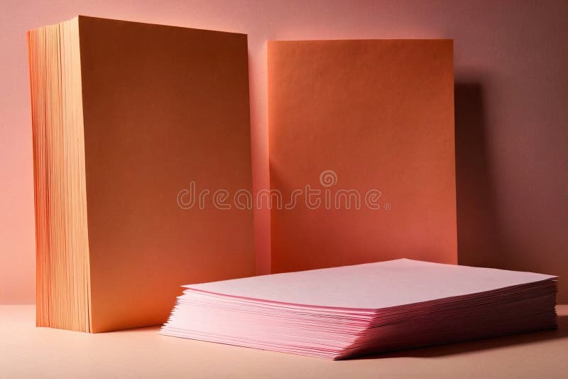 Product Packaging Mockup Photo Ofstack of A4 Papers, Studio Advertising ...