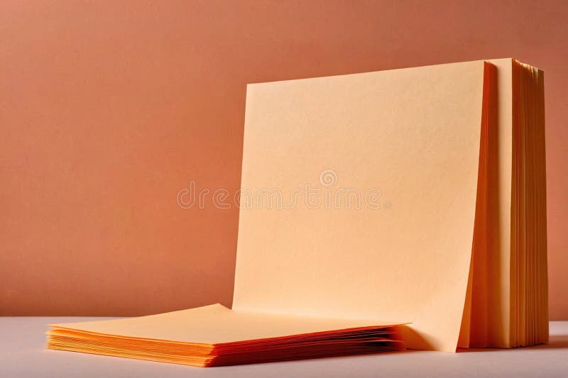 Product Packaging Mockup Photo Ofstack of A4 Papers, Studio Advertising ...