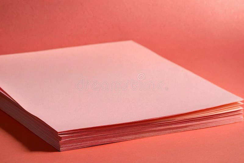 Product Packaging Mockup Photo Ofstack of A4 Papers, Studio Advertising ...