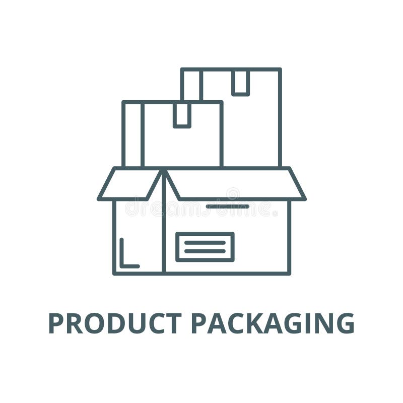 Product Packaging Vector Line Icon, Linear Concept, Outline Sign ...