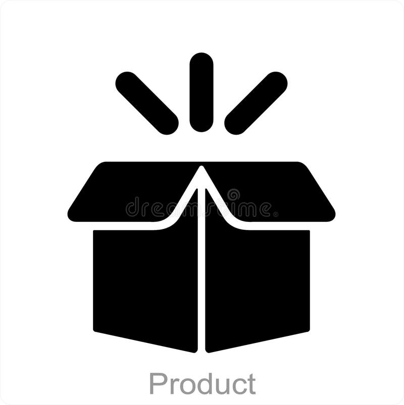 Product and Parcel Icon Concept Stock Vector - Illustration of parcel ...