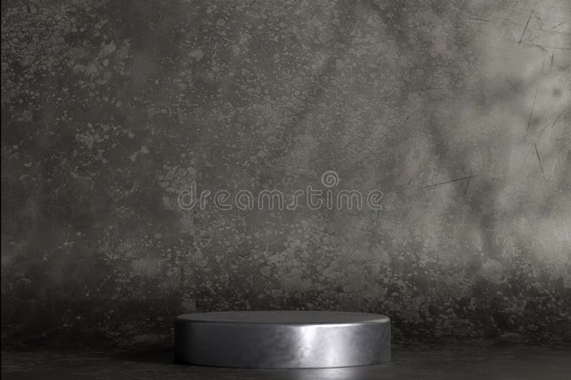 Modern Podium for Showcasing Products. Grey Product Display Podium ...