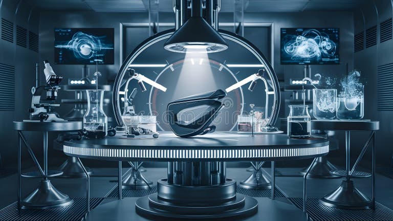 Product Placement Table in Science Lab Stock Illustration ...