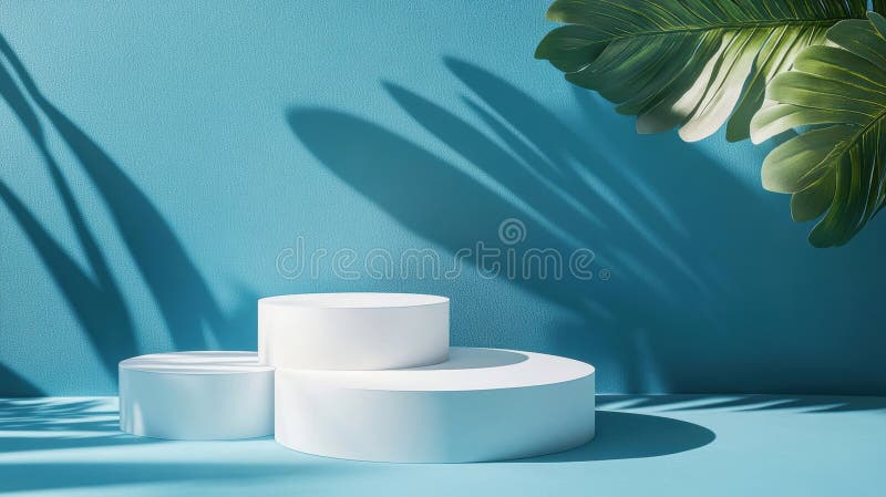 Product Podium with Paper and Shadows Perfect for Design Display Stock ...