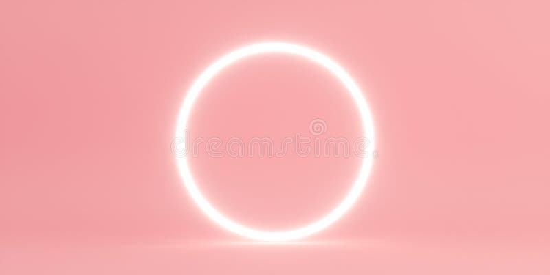 Product Podium - Pink Background with Ambient Lighting. 3D Illustration ...