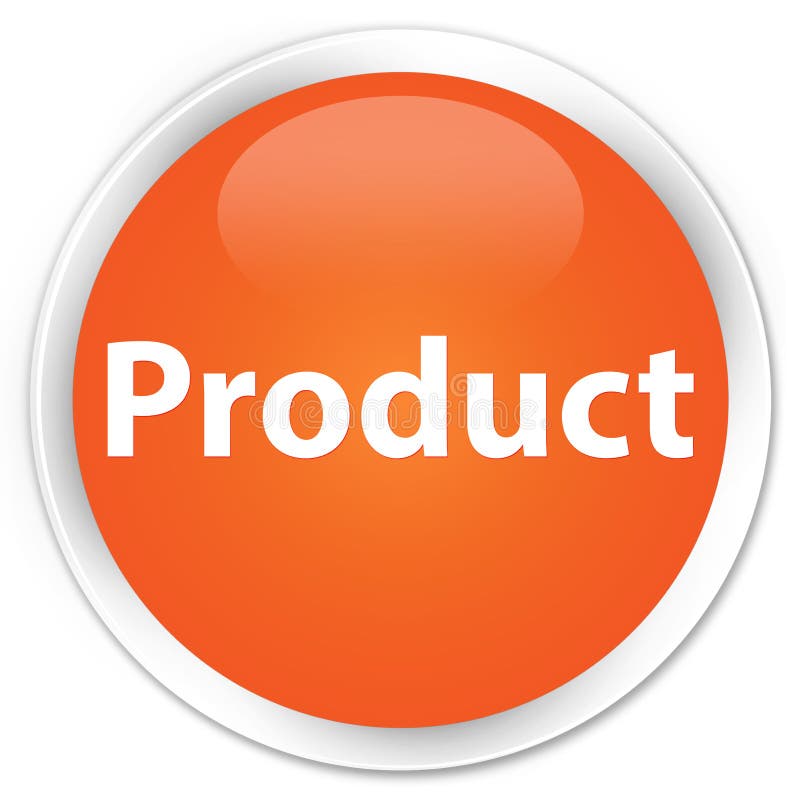Product Premium Orange Round Button Stock Illustration - Illustration ...