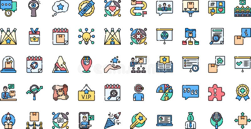 Product Presentation Icons High-Quality Vector Icons Collection with ...