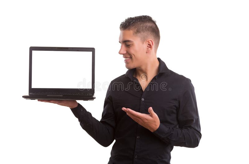 Product presentation stock image. Image of laptop, holding - 60165787