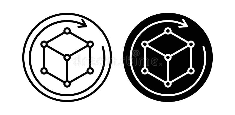 Product Prototype Thin Line Icon Set Stock Vector - Illustration of ...