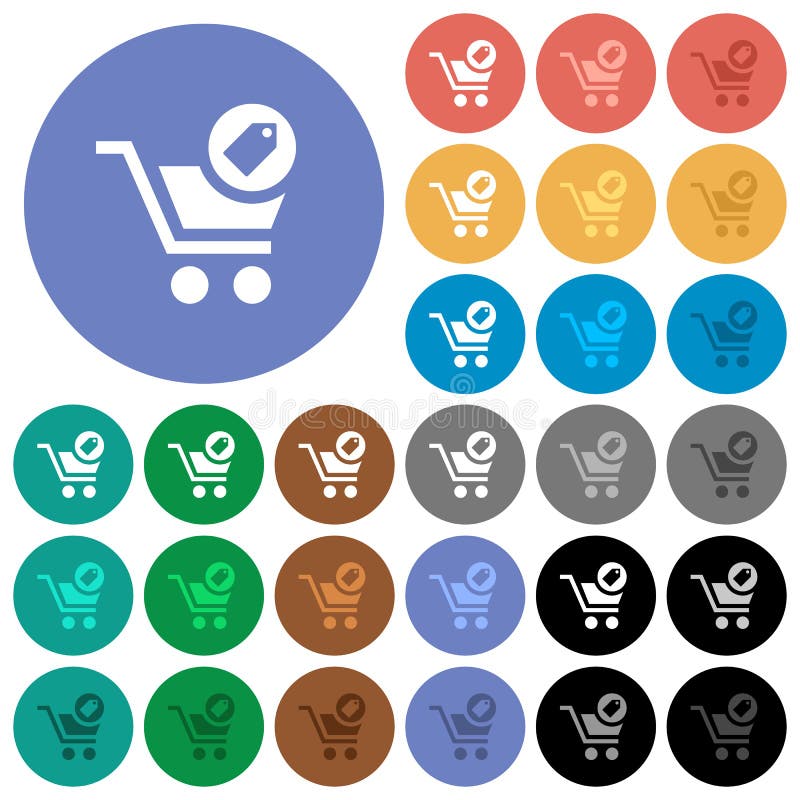 Product Purchase Features Round Flat Multi Colored Icons Stock Vector ...