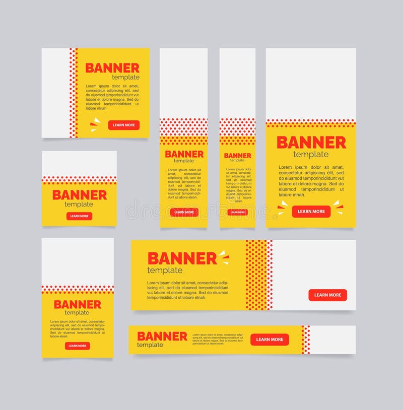 Product Purchase Web Banner Design Template Stock Vector - Illustration ...